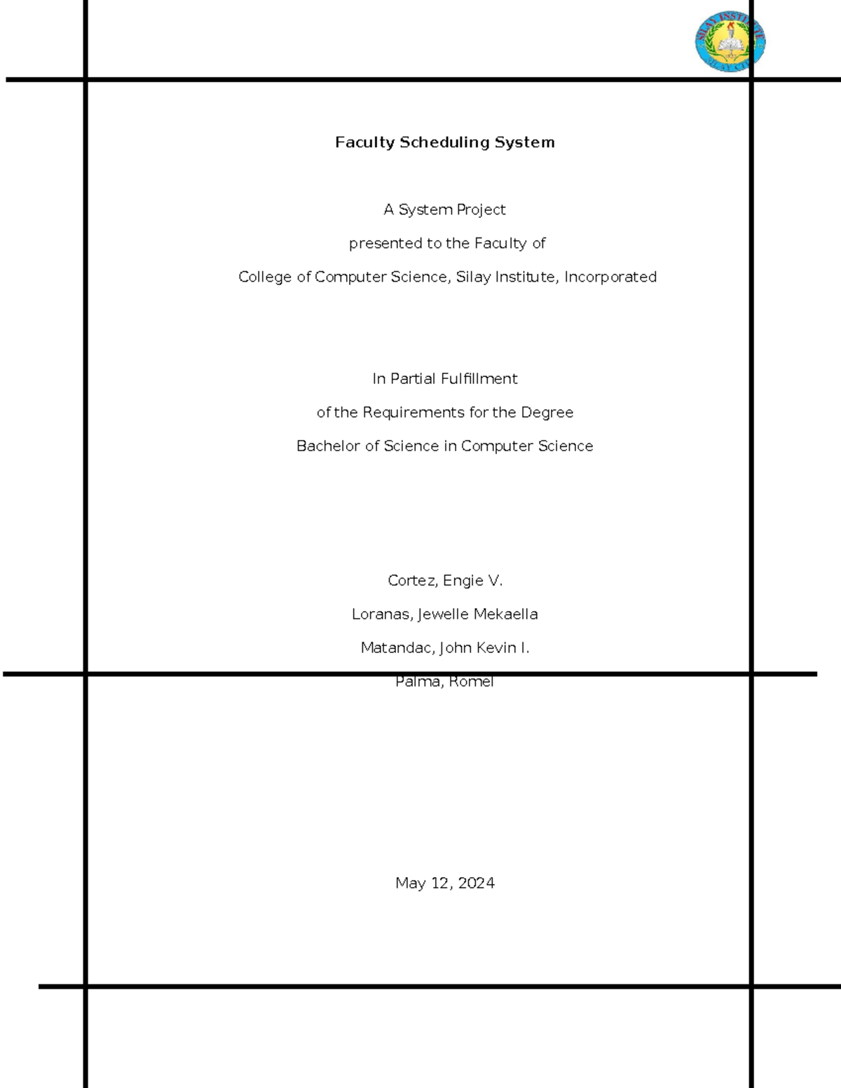 Faculty-scheduling-System - Faculty Scheduling System A System Project ...