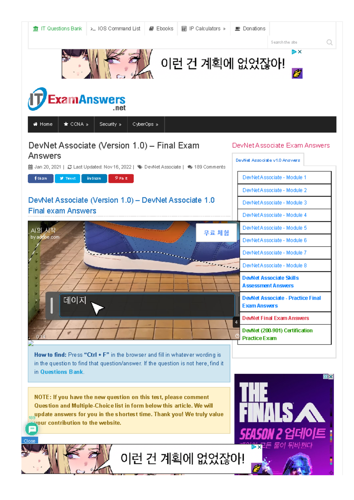 Dev Net Associate Finals - DevNet Associate (Version 1) – Final Exam Answers Jan 20, 2021 | Last ...