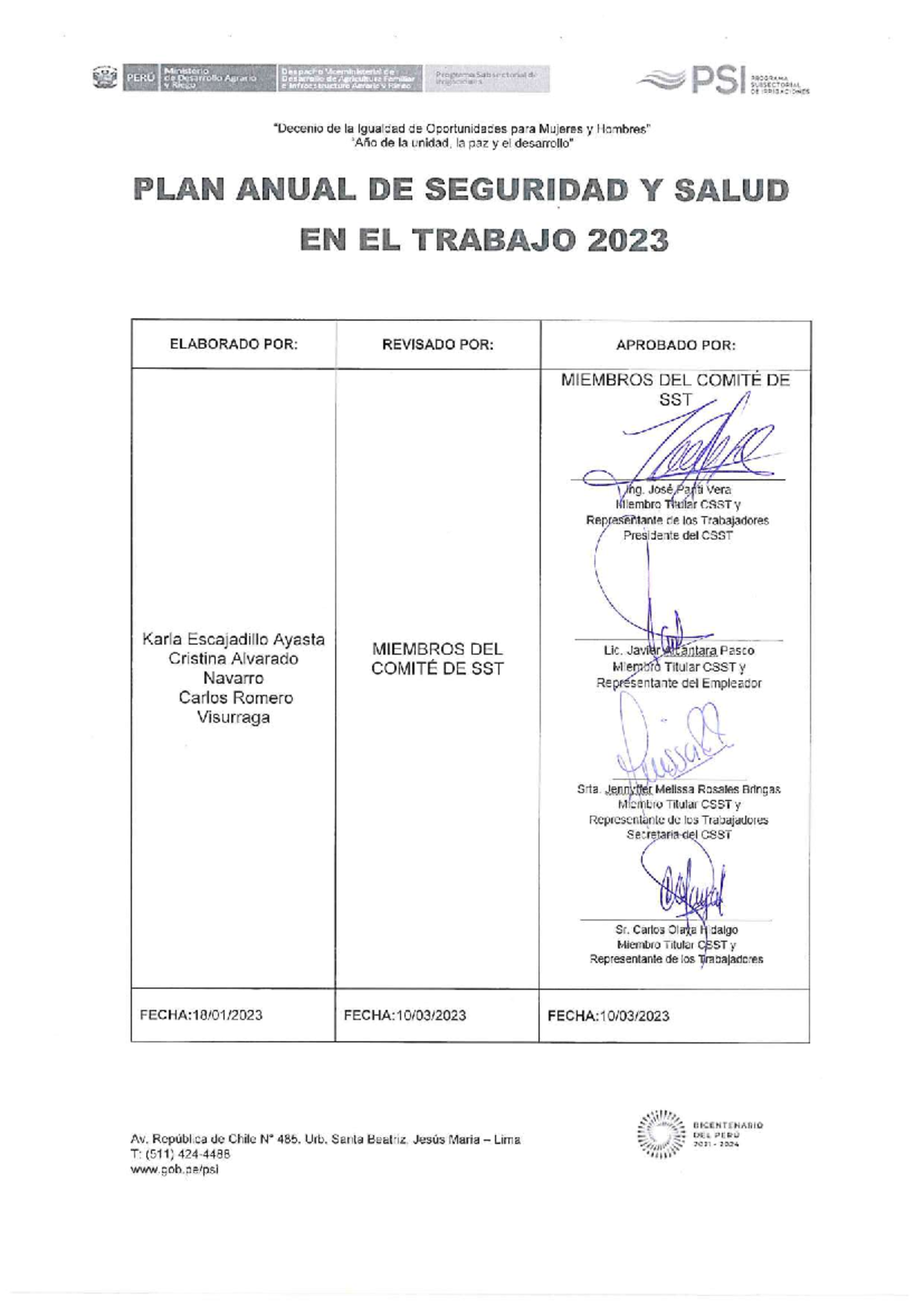 PLAN Anual DE Seguridad Y Salud EN EL Trabajo, Procedimientos Y Formatos - liderazgo - Studocu