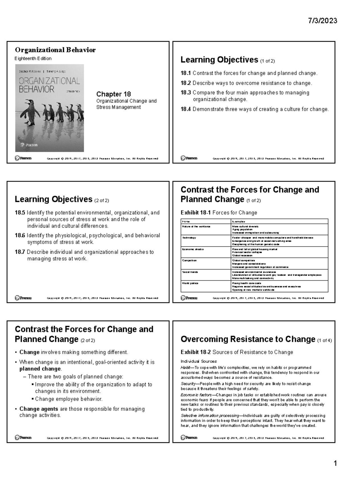 OB stress management - Organizational Behavior Eighteenth Edition ...