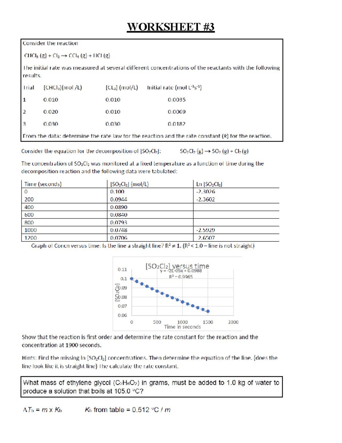 Week 3 Questions - Summer - CHEM1020U - WORKSHEET # - Studocu