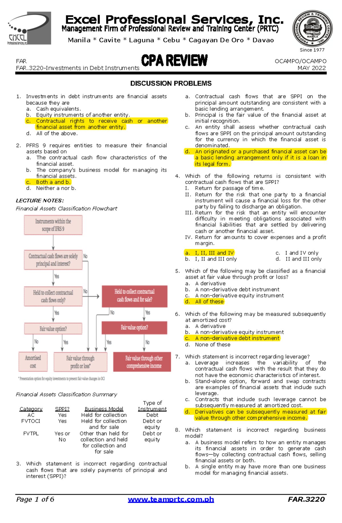 FAR - Reference - Manila * Cavite * Laguna * Cebu * Cagayan De Oro ...