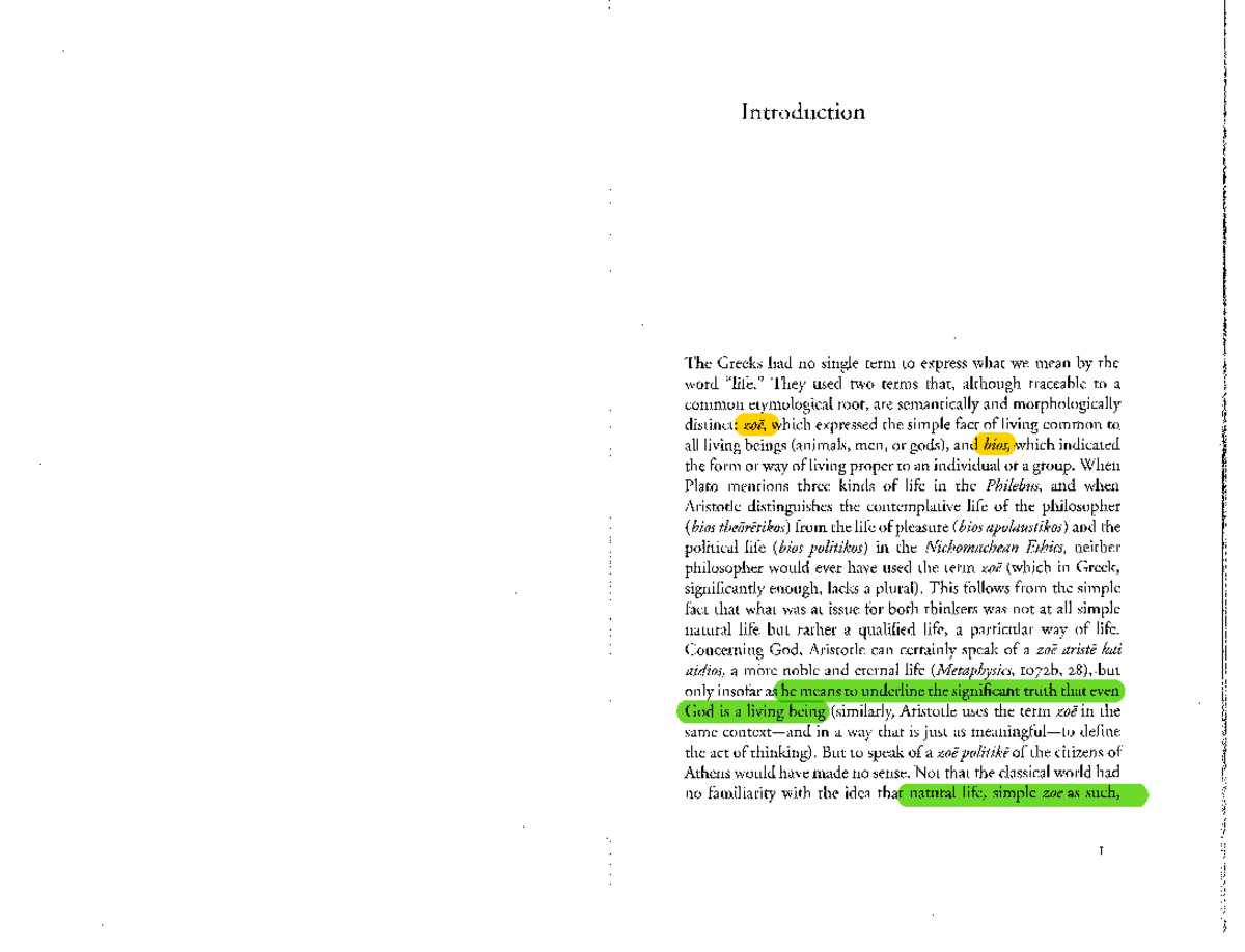 Homo Sacer Giorgio - Homo sacar - English Language Teaching - Studocu