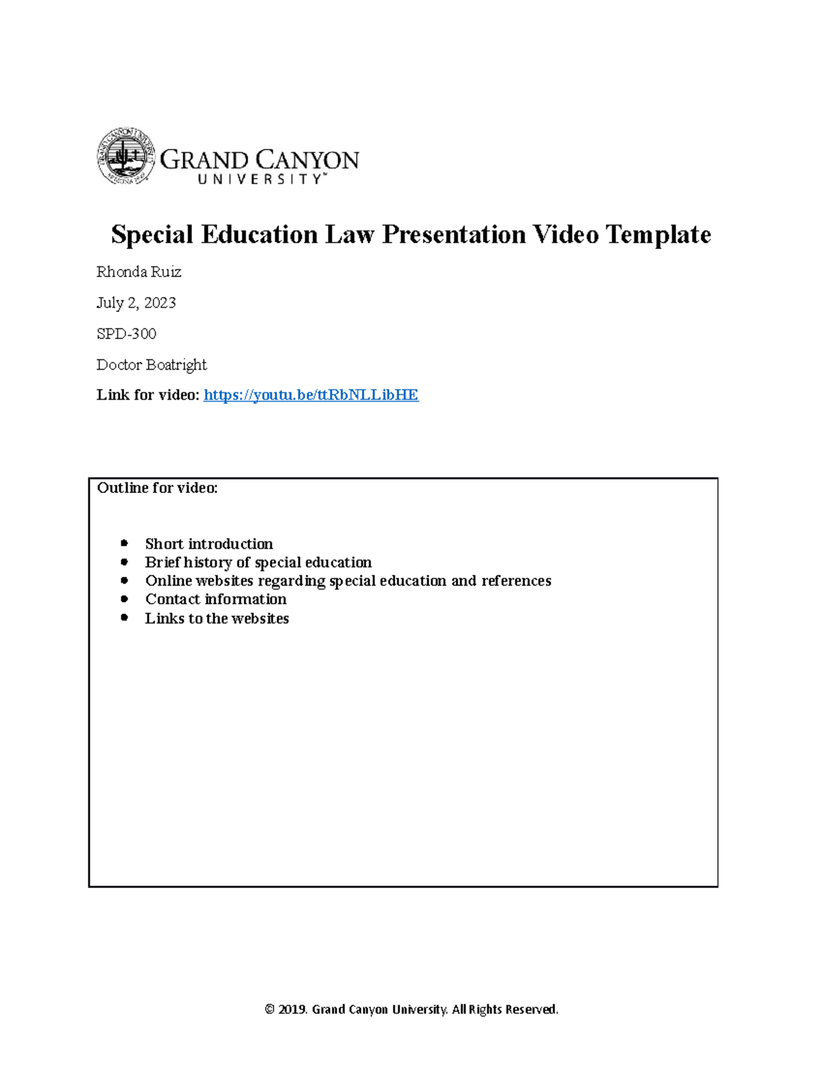 SPD-300-Special Education Law Presentation Video Template DONE ...