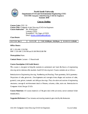Course Outline CEE 350 Fall 2019 - Department of Civil and ...