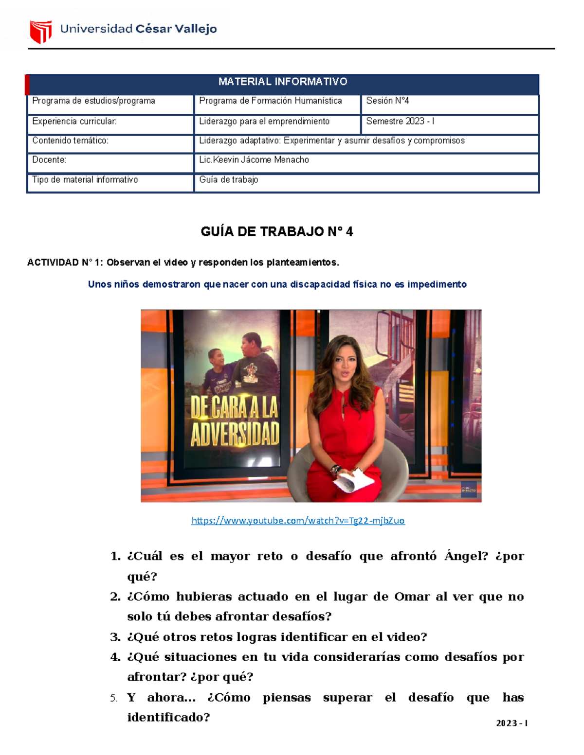 Material Informativo Sesión 4 - MATERIAL INFORMATIVO Programa de ...