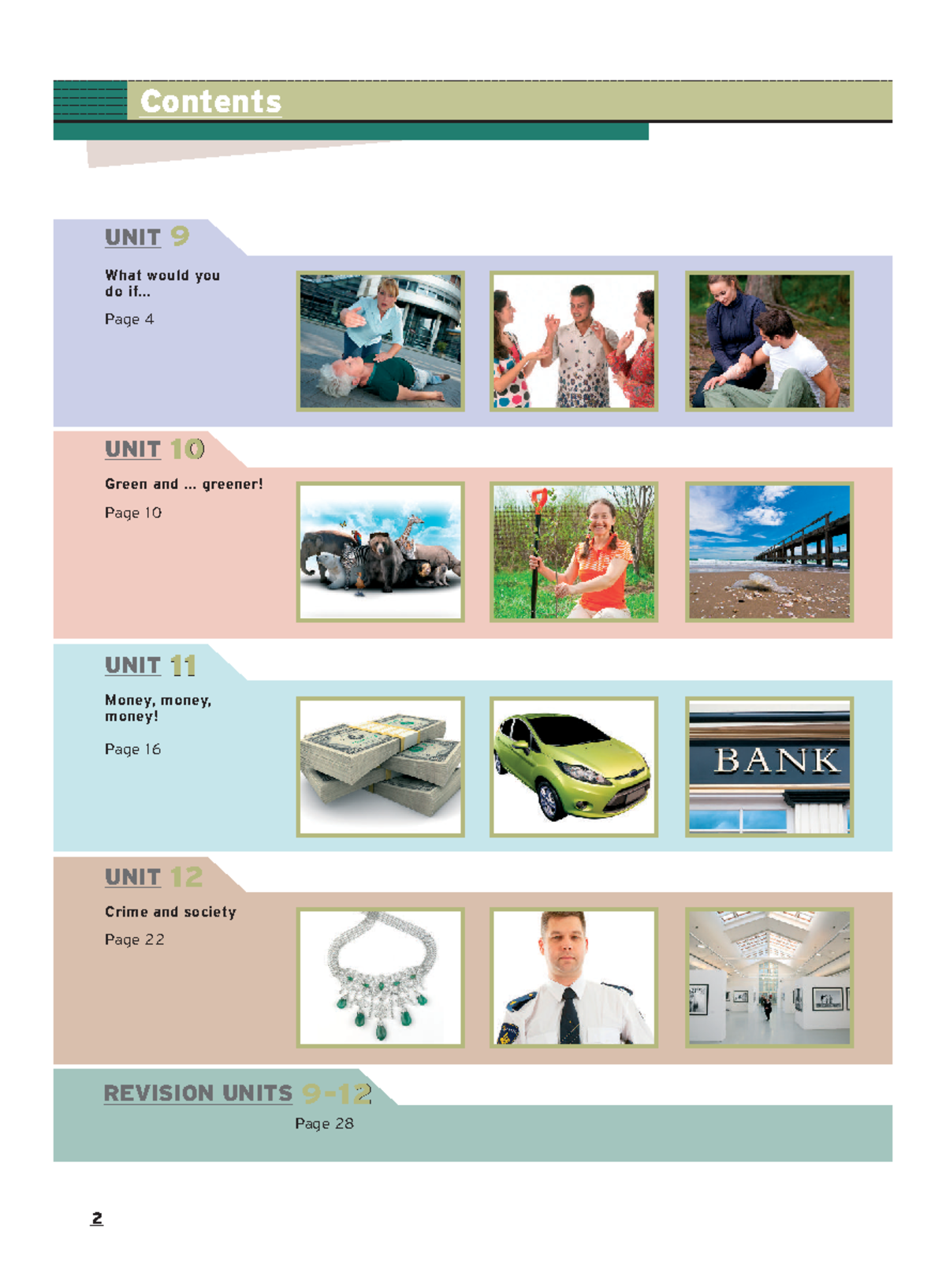 TARGET 4C Student's Book - Contents What would you do if... Page 4 UNIT ...