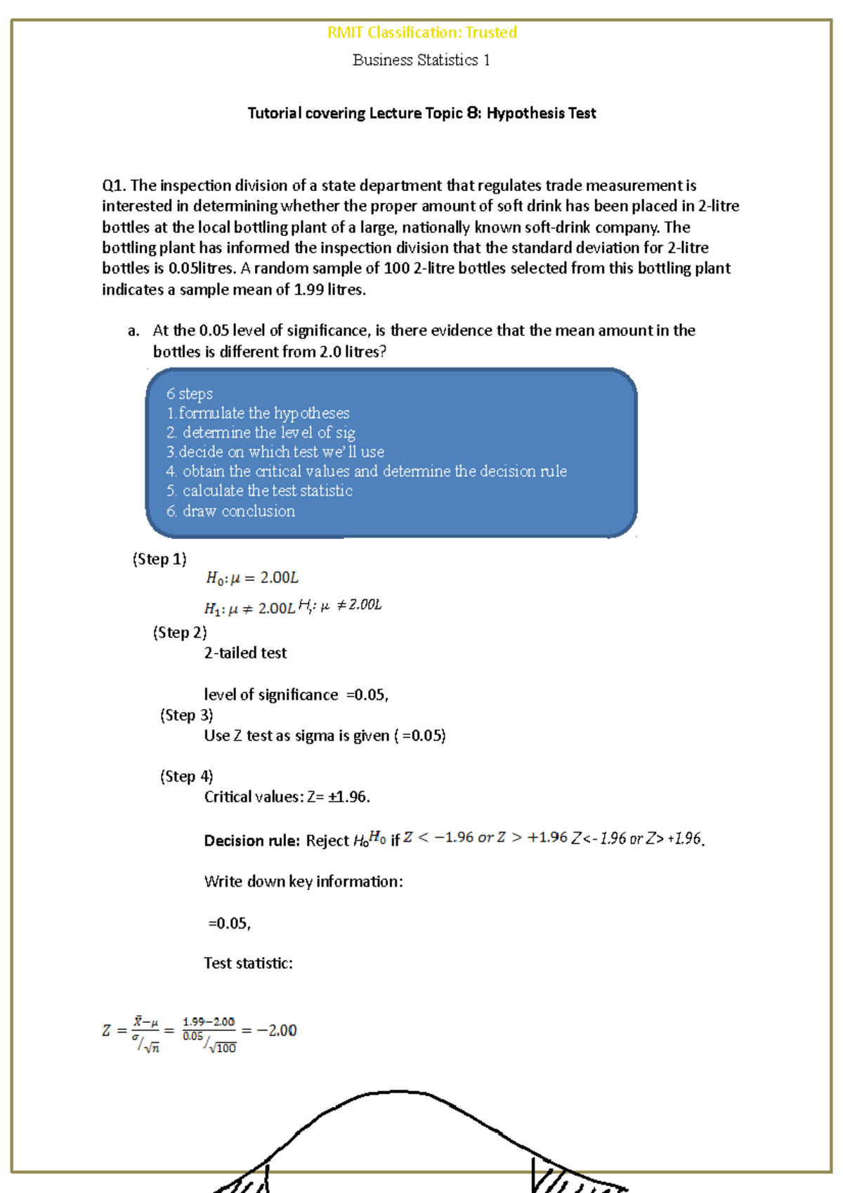 Tutorial week 9 covering Topic 8 - New Questions solved-1 - Business ... Tutorial week 9 covering Topic 8 - New Questions solved-1 - Business ...