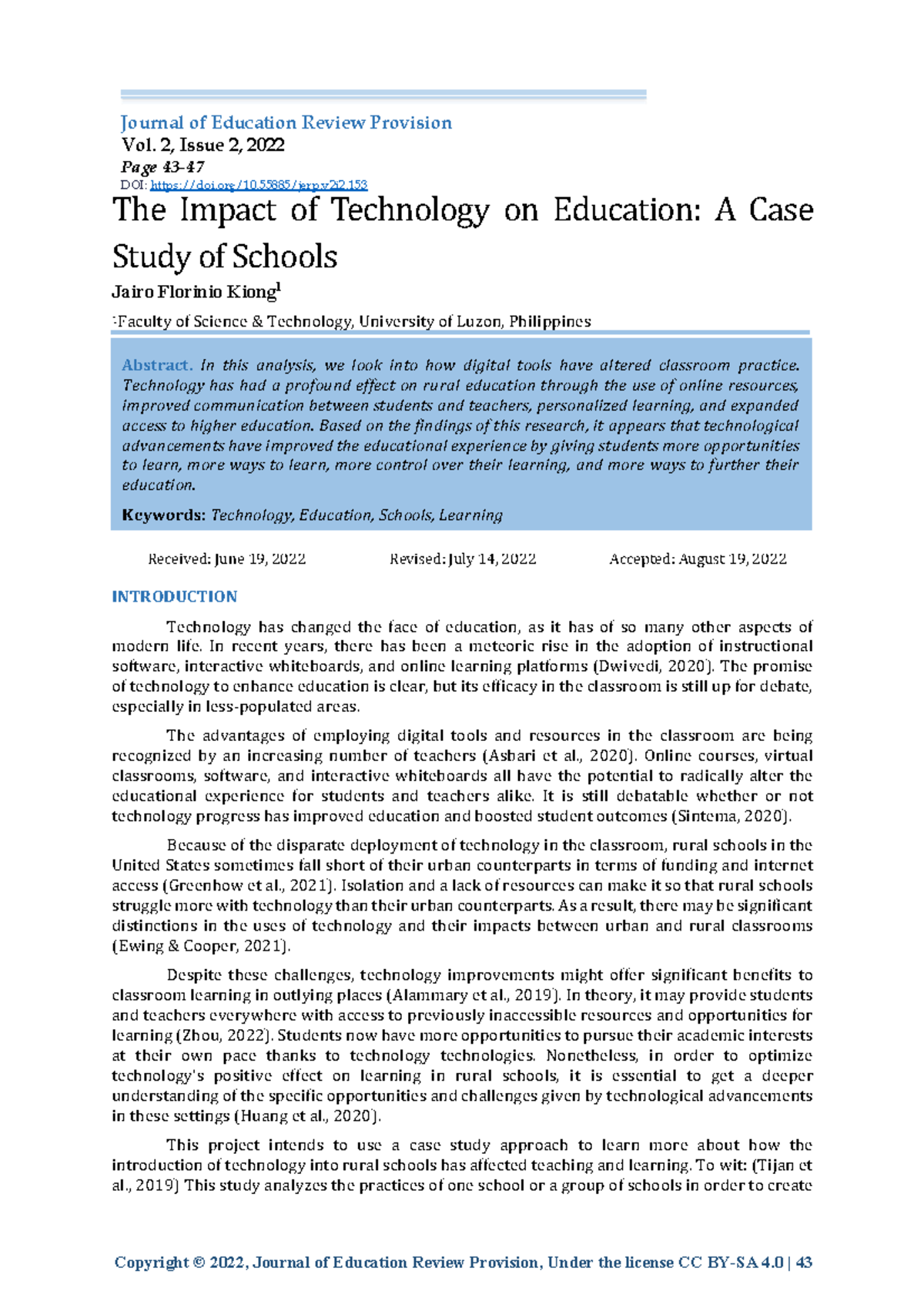 153-Article Text-1078-1-10-20230301 - The Impact of Technology on ...