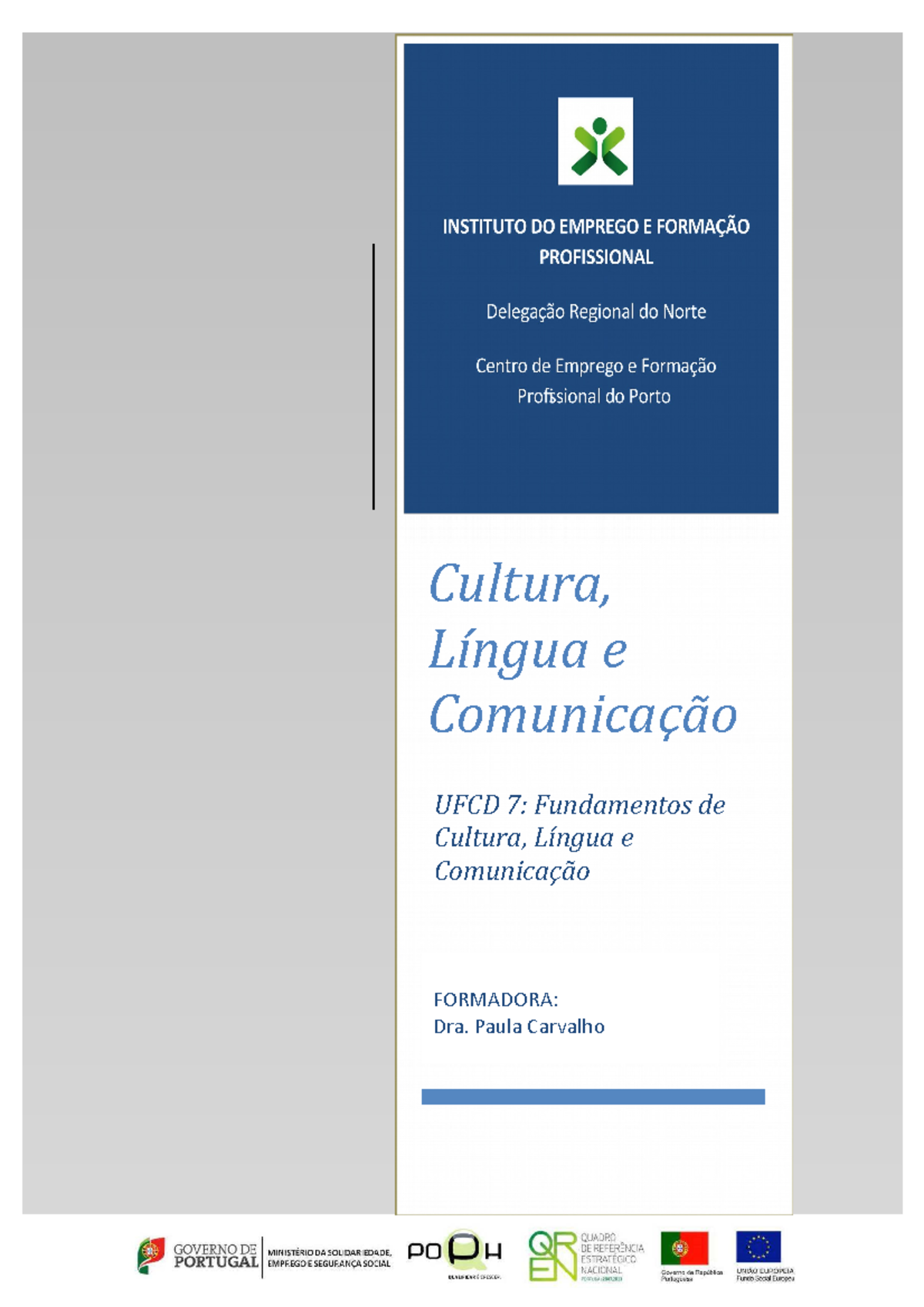 Manual CLC 7 - Muito Bom. - Cultura, Língua e Comunicação UFCD 7 ...