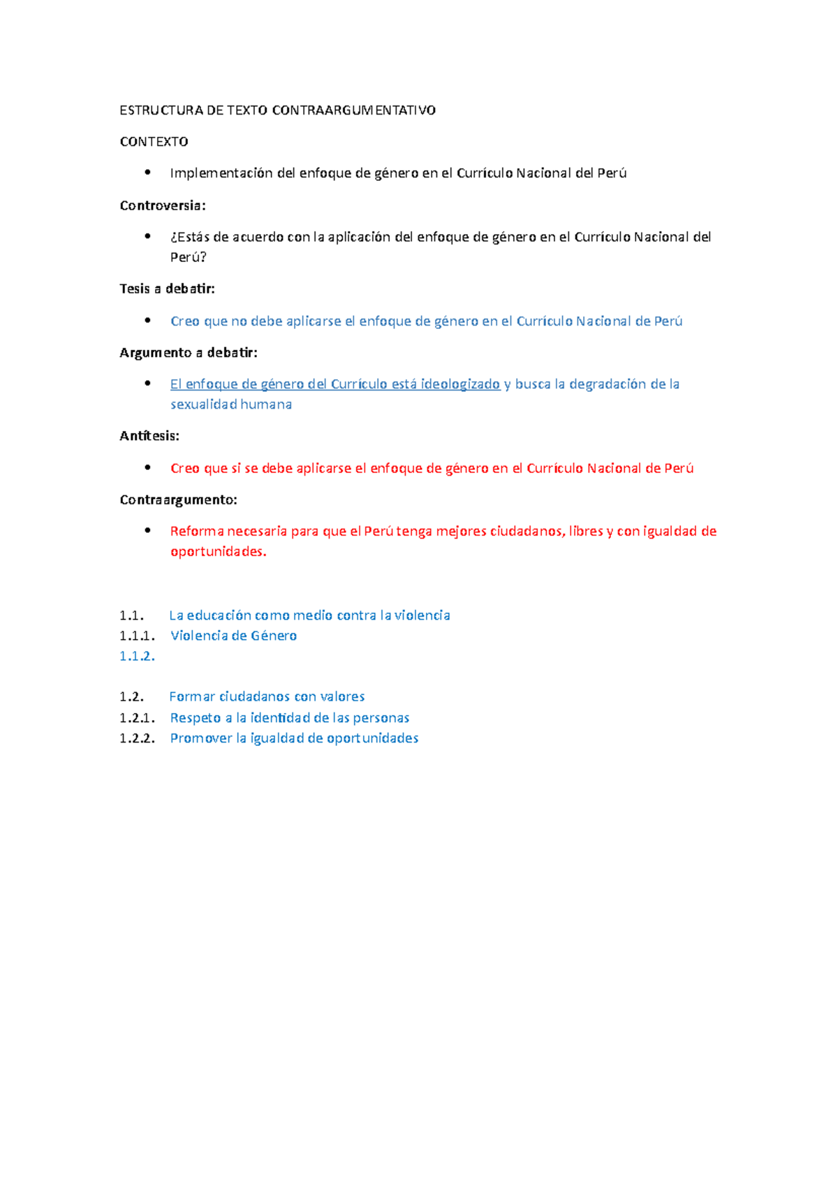 Contraargumento - vvvvvvvvvv - ESTRUCTURA DE TEXTO CONTRAARGUMENTATIVO ...