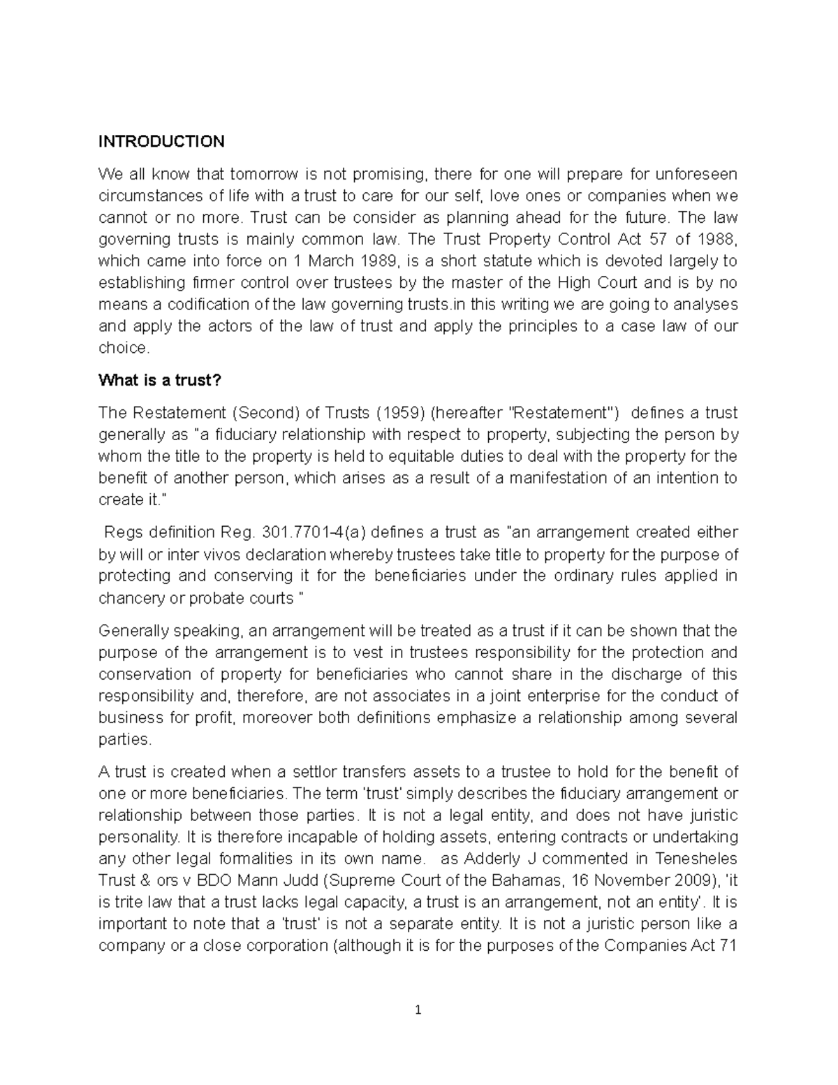 Asssgment 2 COY LAW - INTERNATIONAL LAW - INTRODUCTION We all know that ...