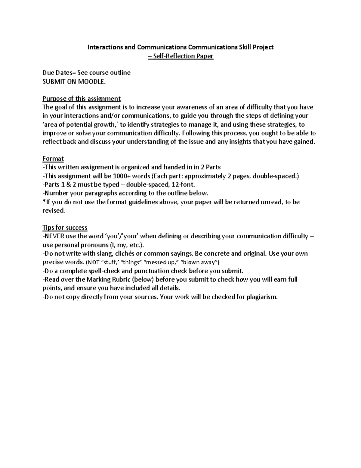 IC Project- Outline - Interactions and Communications Communications ...