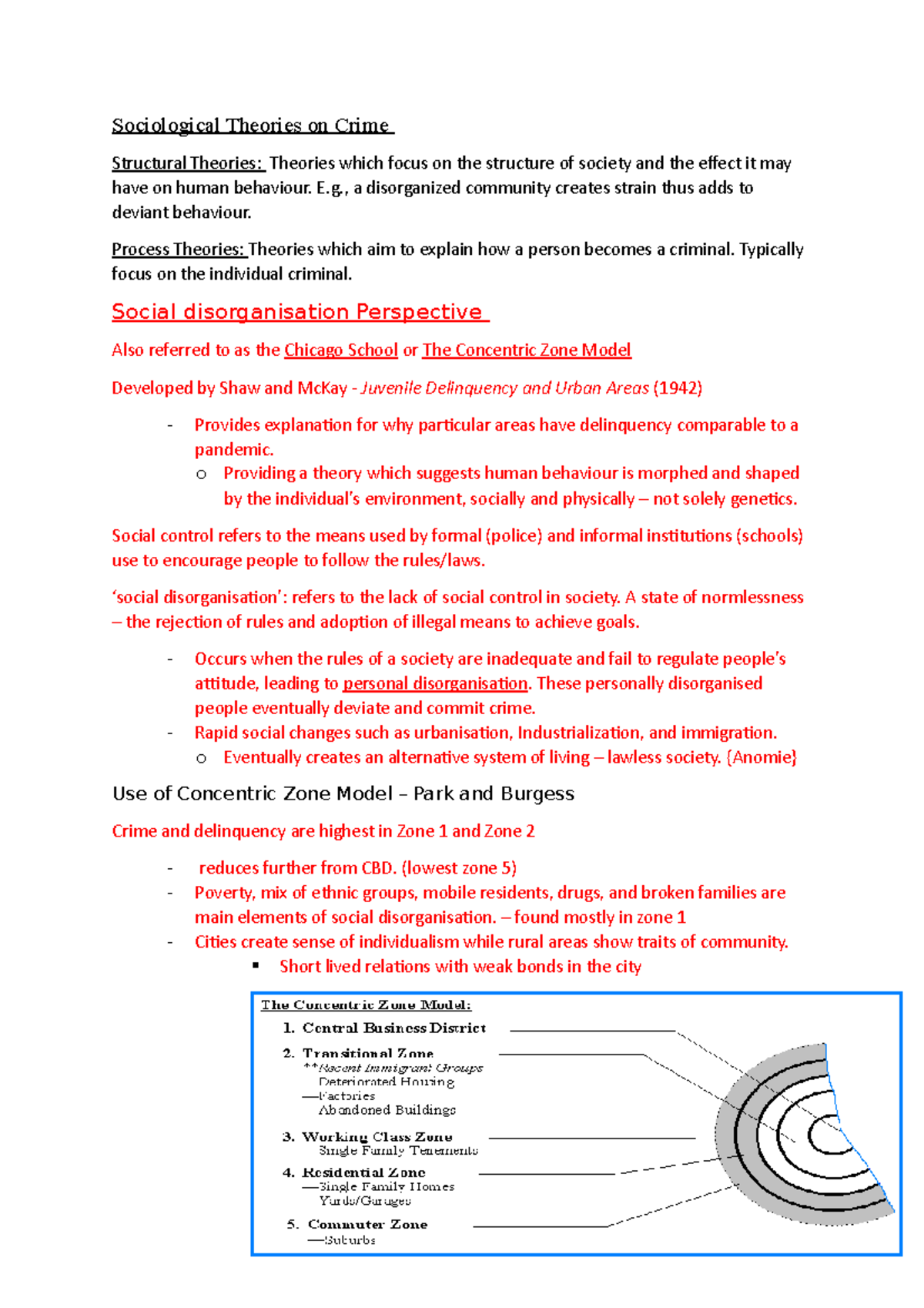 Sociological Theories on Crime - Sociological Theories on Crime ...