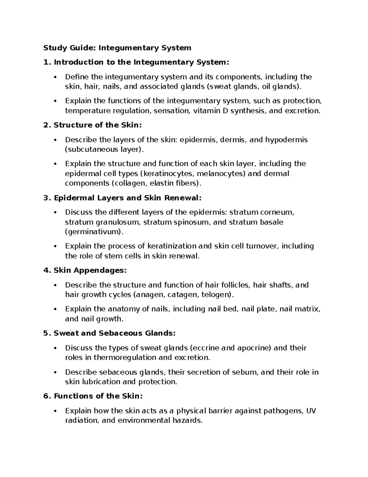 Comprehensive Study Guide: The Anatomy, Functions, and Disorders of the ...