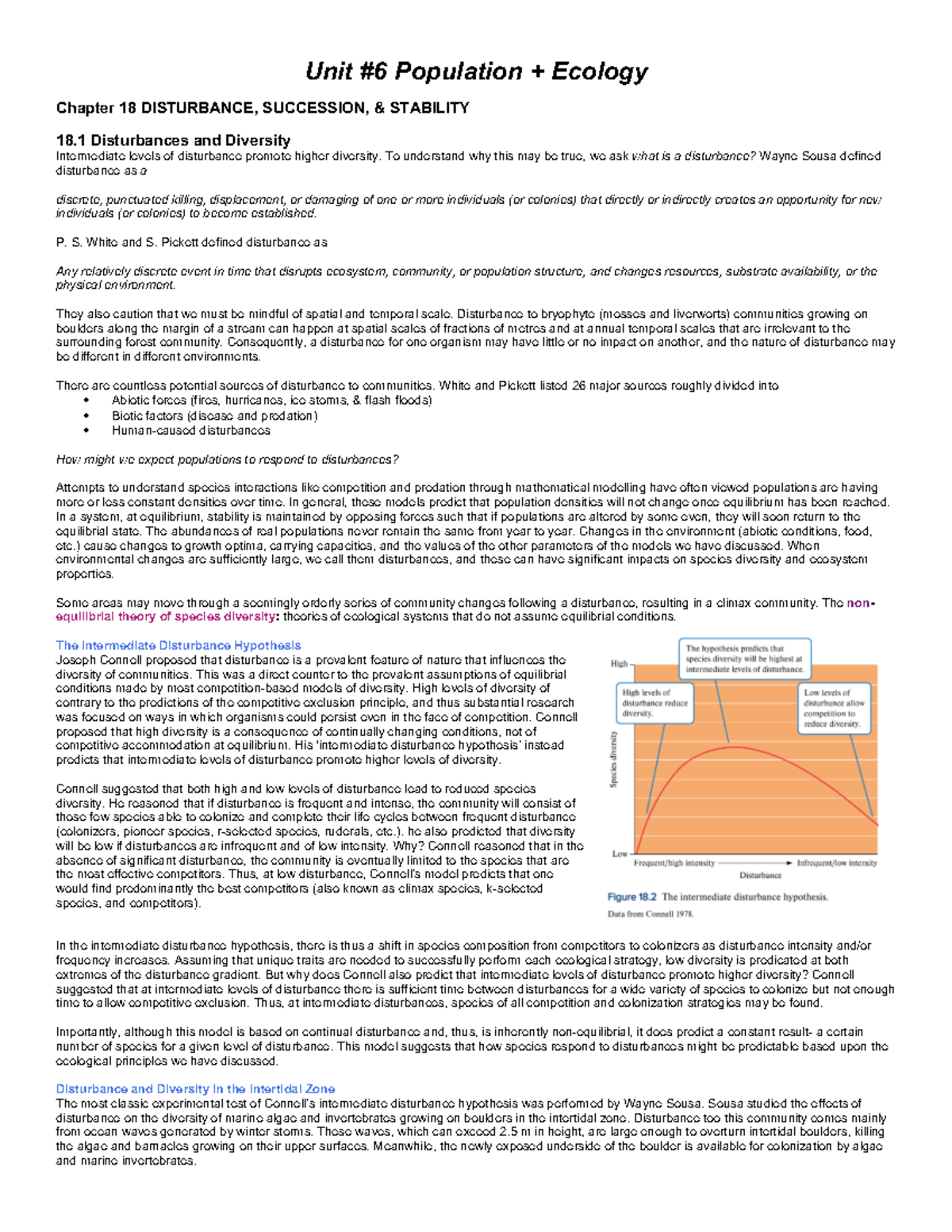 Unit #6 Ecosystem + Ecology - Unit #6 Population + Ecology Chapter 18 ...