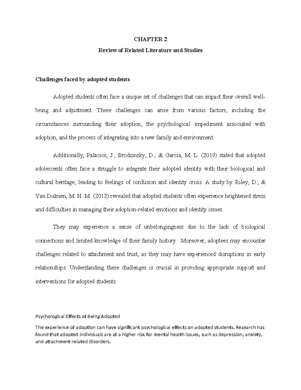 Chapter 2. Review of Related Literature and Studies - CHAPTER 2 Review ...