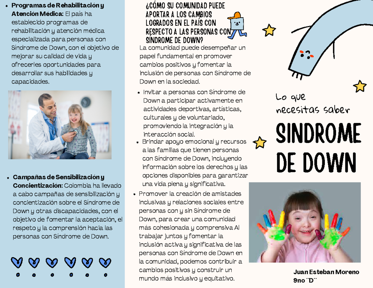 Folleto Informativo síndrome de Down - Programas de Rehabilitación y ...