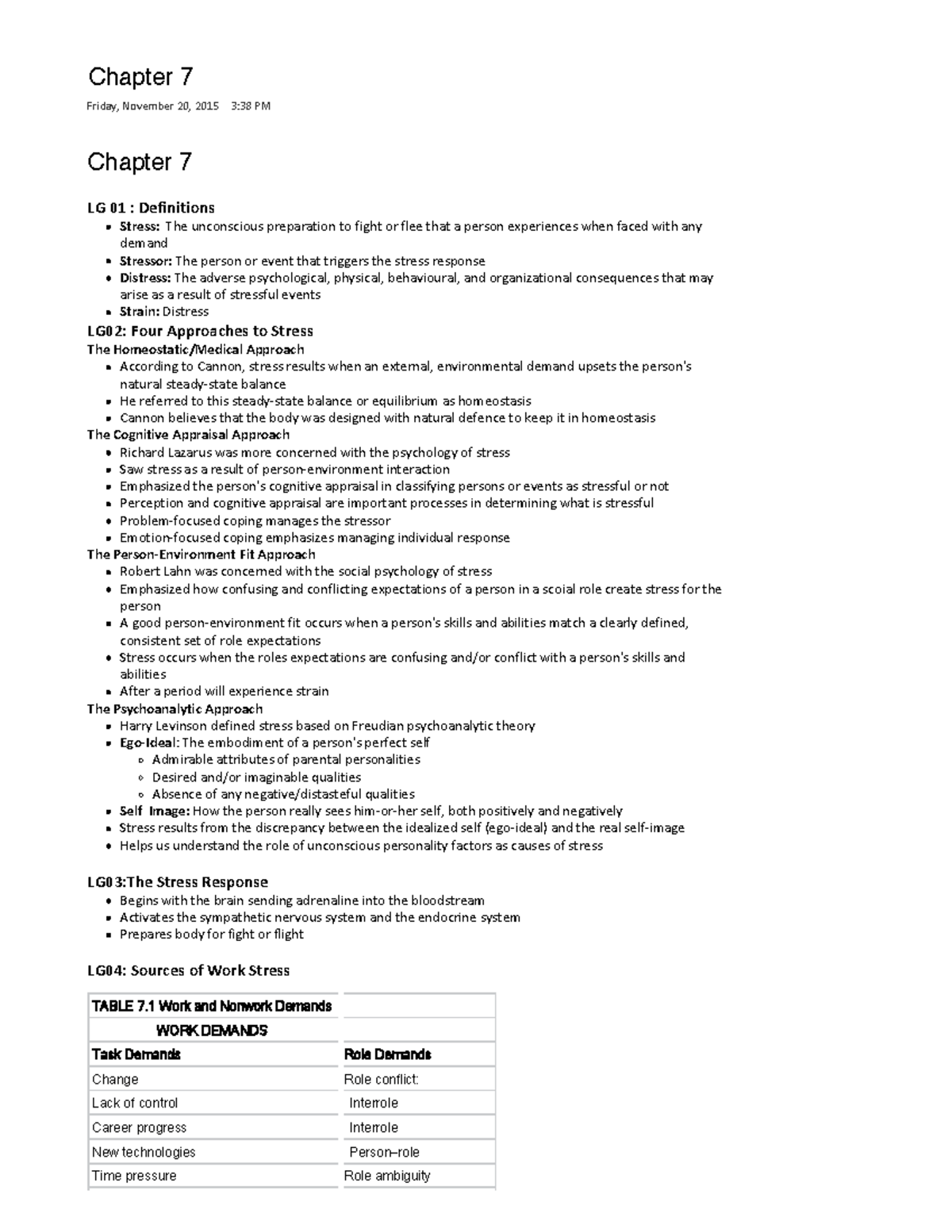 Chapter 7 - ORGB CH 7 SUM - Chapter 7 Friday, November 20, 2015 3:38 PM ...