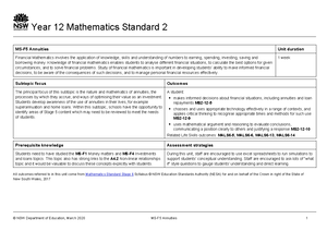 2024 Standard Mathematics Assessment Task Two - HSC Mathematics ...