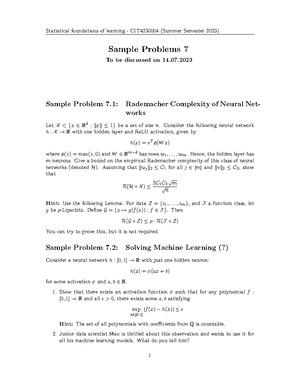 Hoeffding - A good overview over hoefdings lemma. - CS229 Supplemental ...