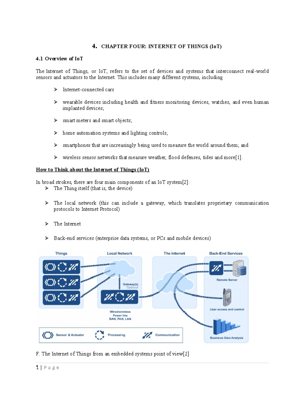 Chapter FOUR - IOT describe physical connection of things by network ...