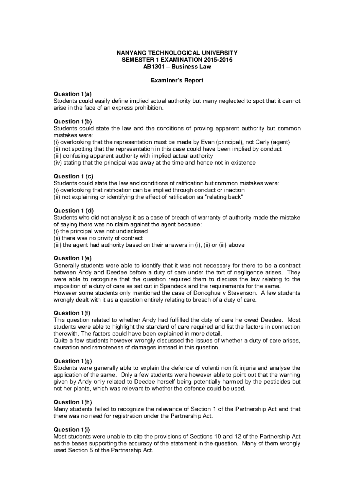 Examiner Report 1 (S1, 1516) - NANYANG TECHNOLOGICAL UNIVERSITY ...