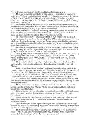 History KCSE PP1 Topical Questions from 1996-2022 - HISTORY TOPICAL K.C ...