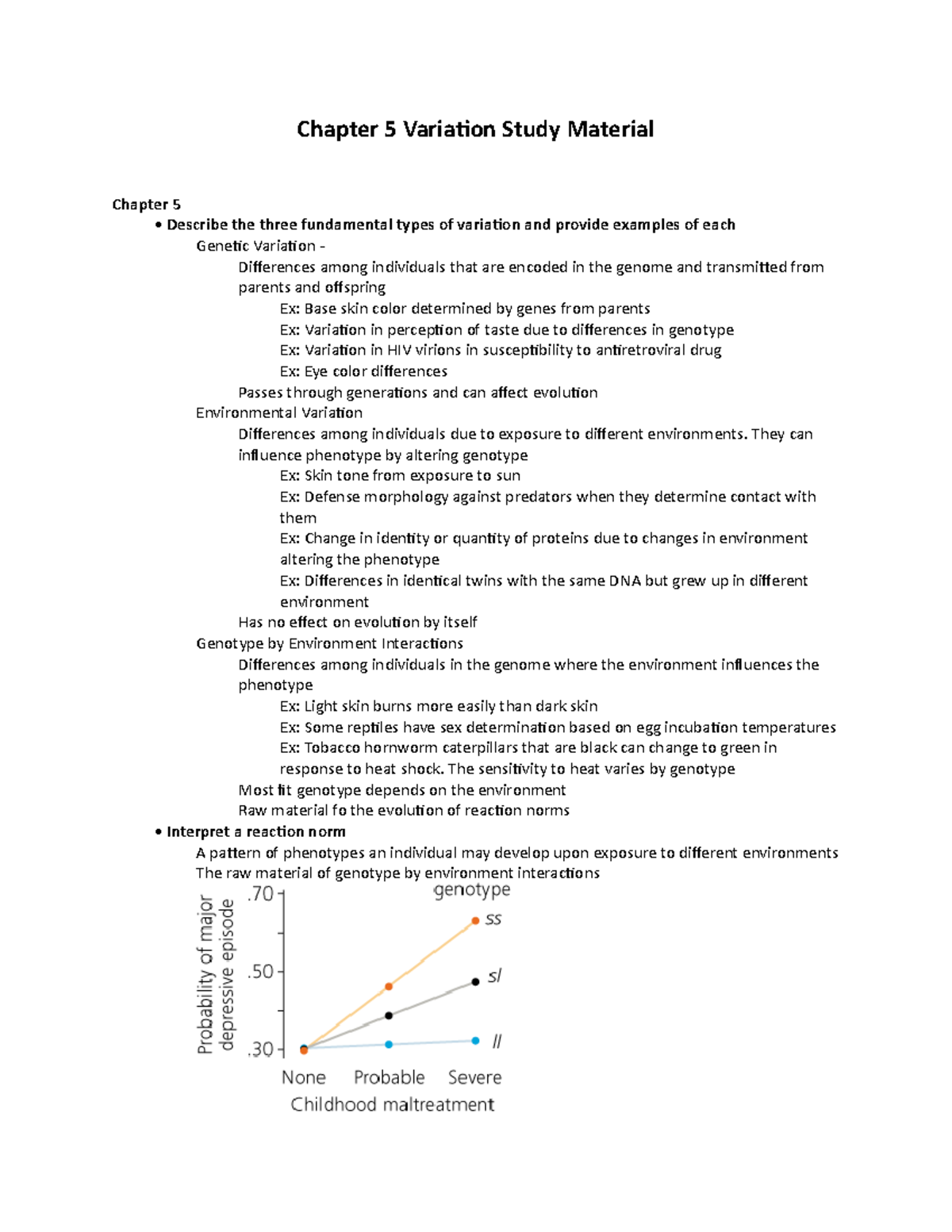 Chapter 5 Variation Study Material - Chapter 5 Variation Study Material ...