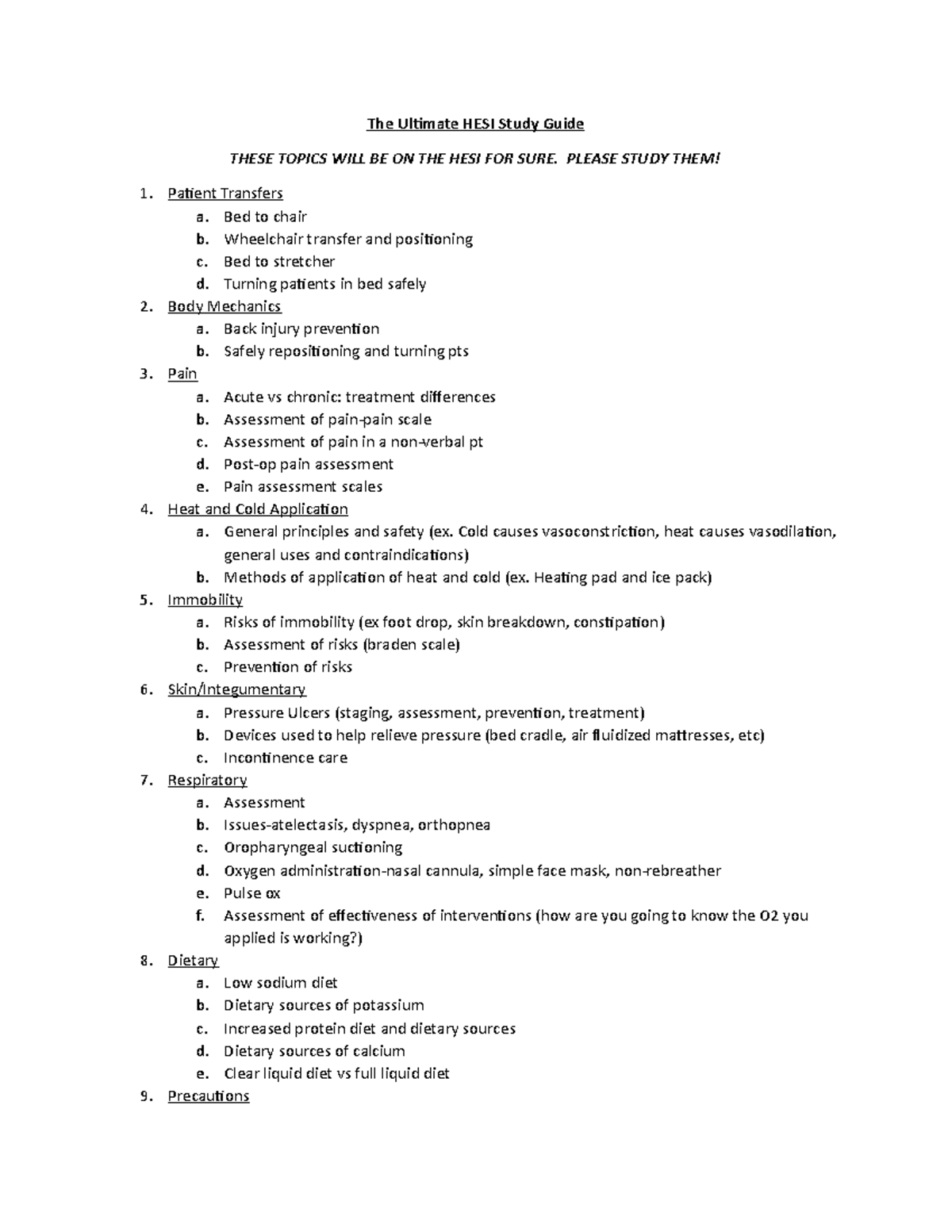 HESI Study Guide-Ultimate july 2021 - The Ultimate HESI Study Guide ...