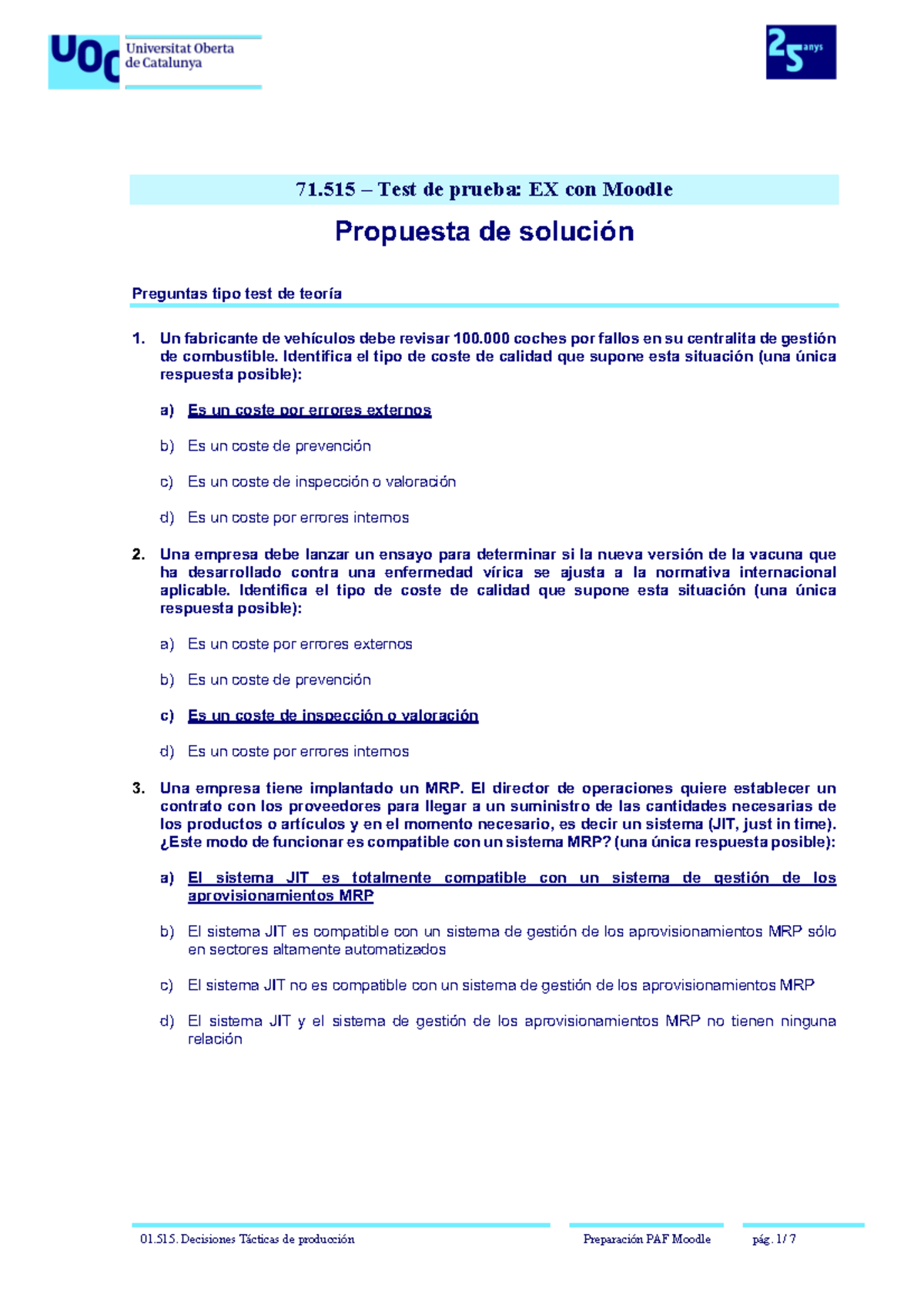 Solucio¿n TEST EX Moodle - 71 – Test de prueba: EX con Moodle Propuesta ...
