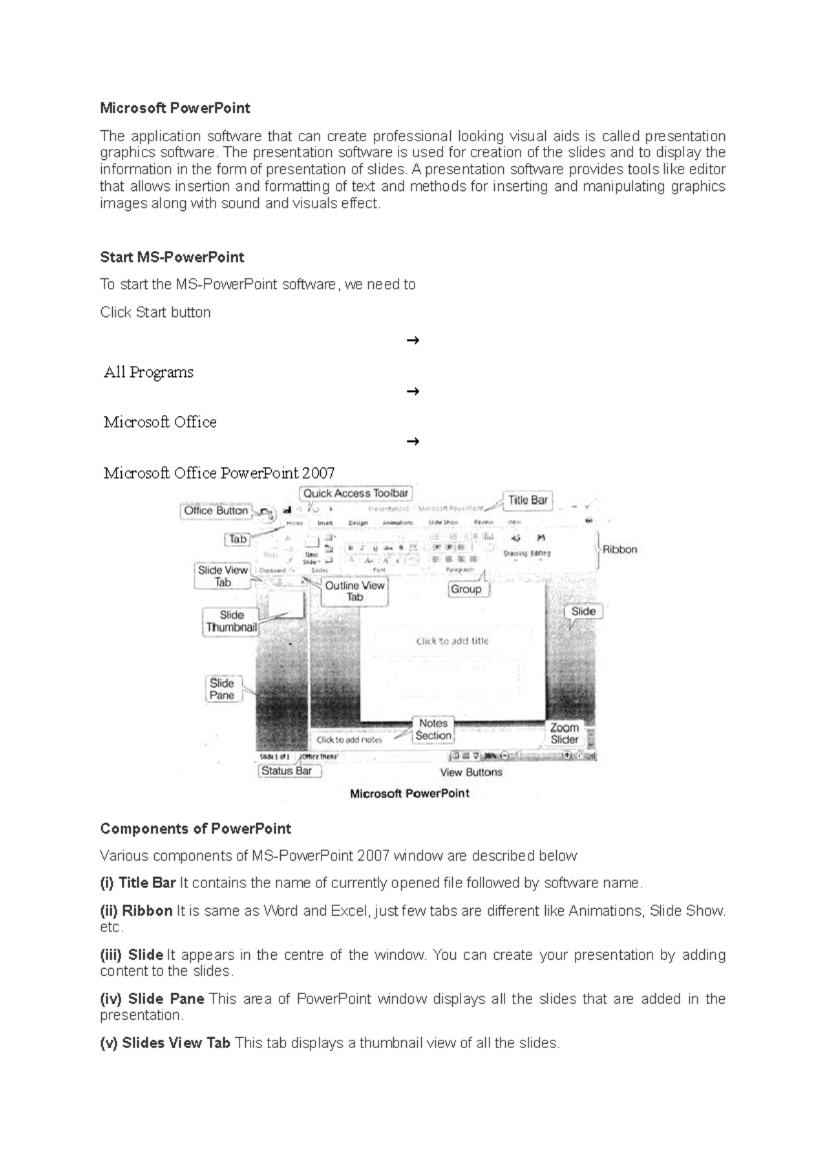 Microsoft Power Point - tally - Microsoft PowerPoint The application ...