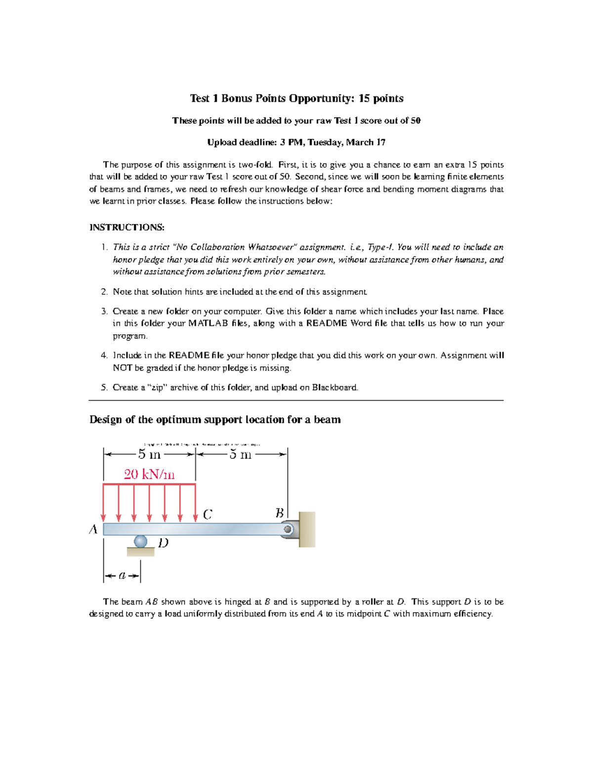 Test-1-Bonus - Test 1 Bonus - Test 1 Bonus Points Opportunity: 15 ...
