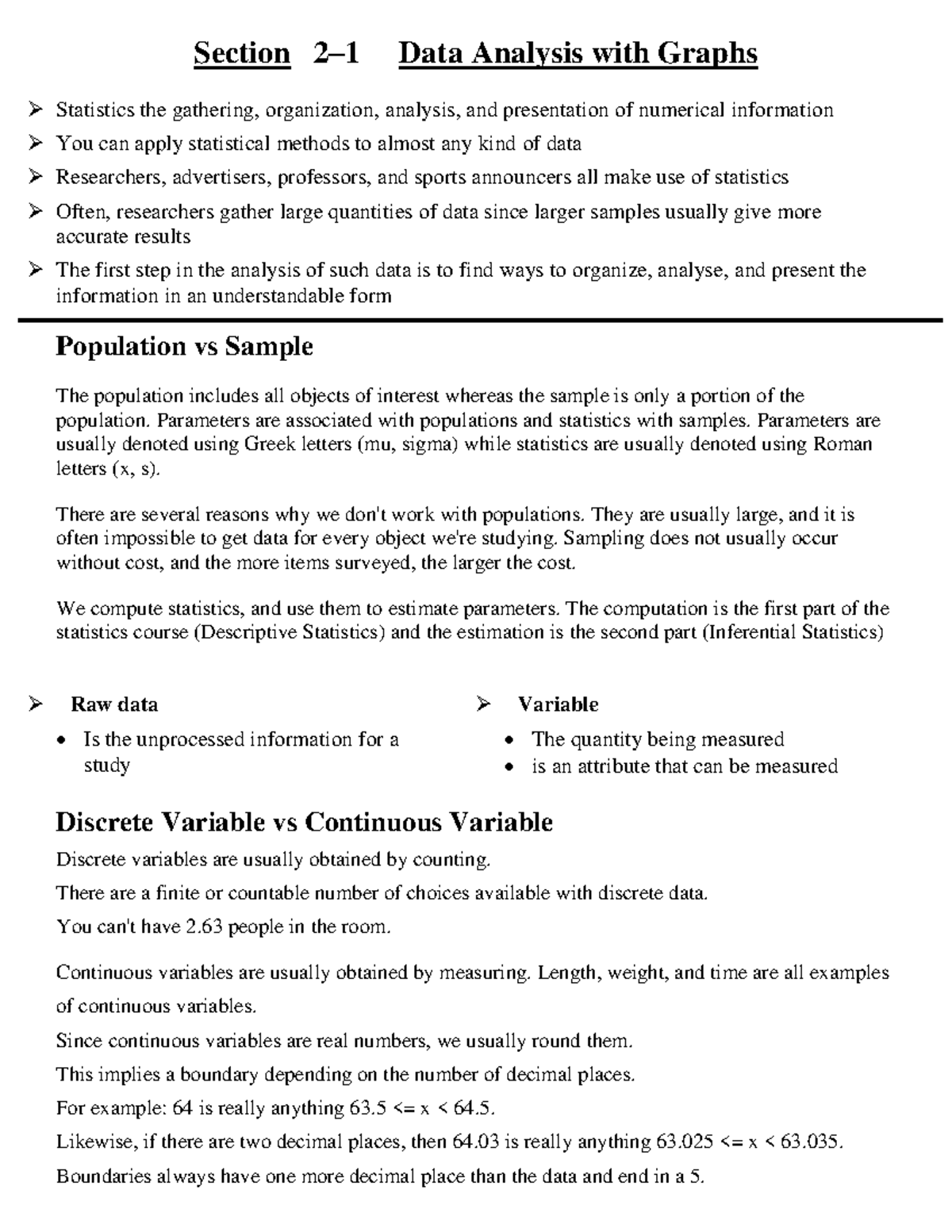 data anaylis - 2024 - Section 2 – 1 Data Analysis with Graphs ...