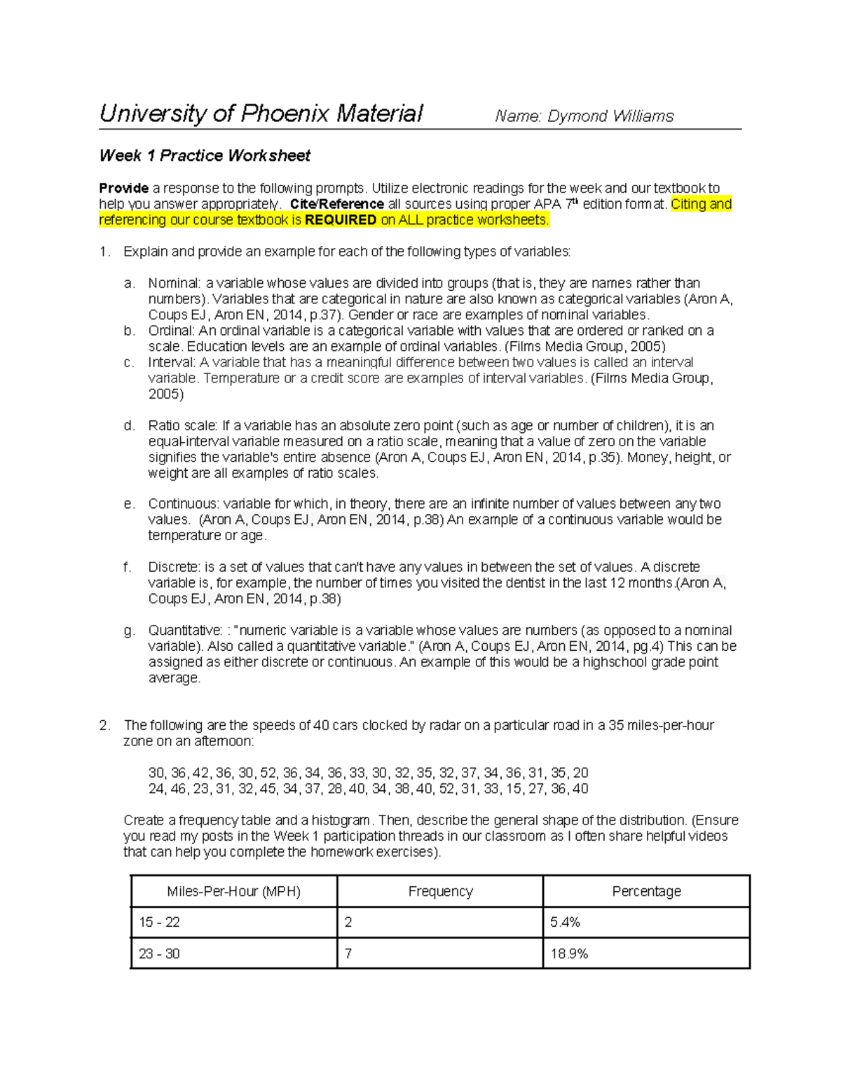 PSY+315+Week1+Worksheet - PSY 315 - UOPX - Studocu