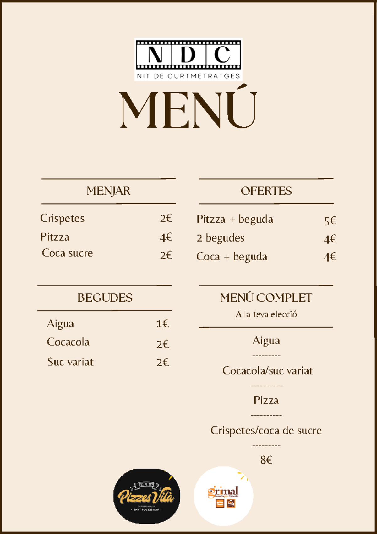 Menú panadería repostería ilustrado beige café - Funcionament de l ...