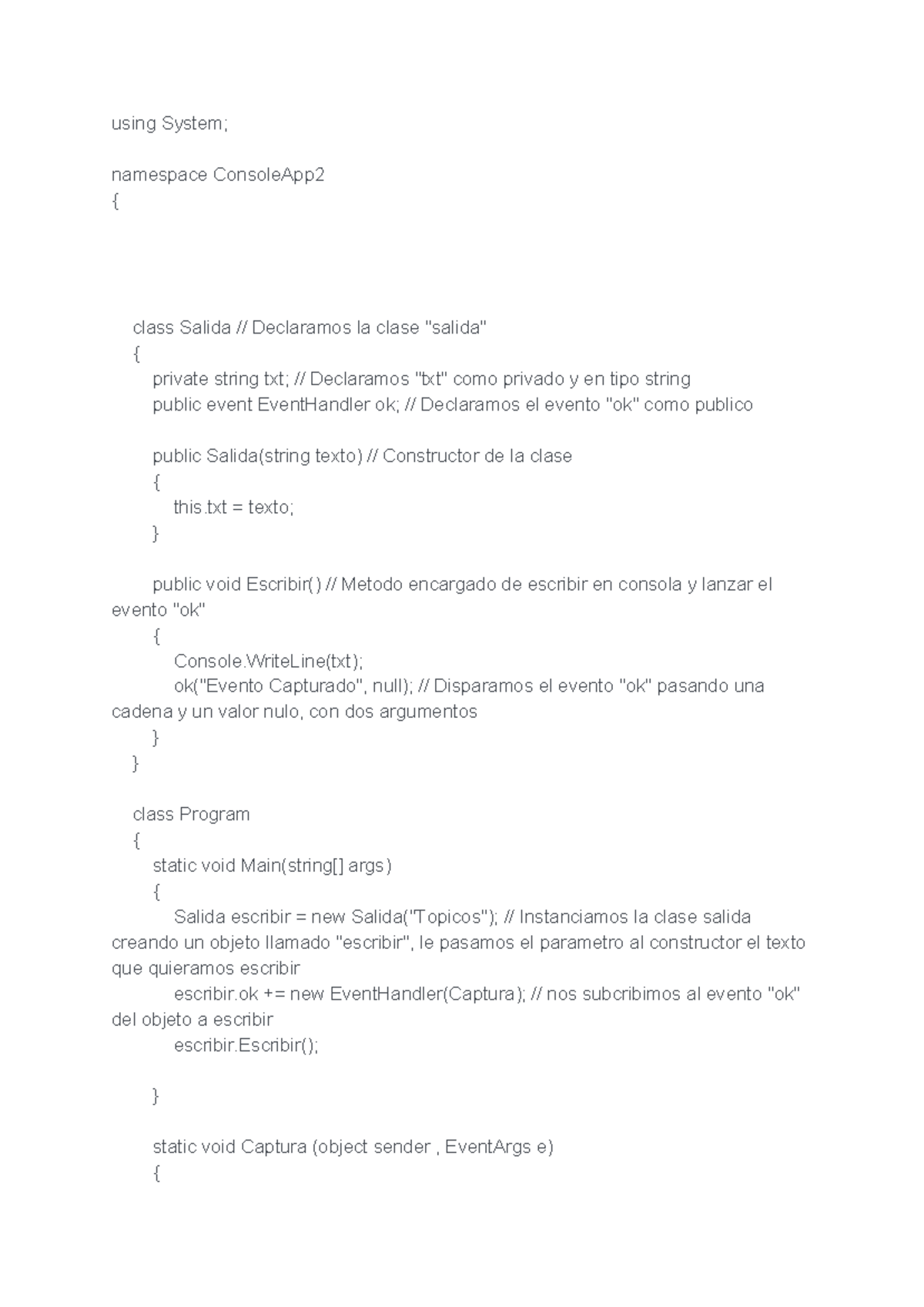 Using System Practicas De C Using System Namespace Consoleapp