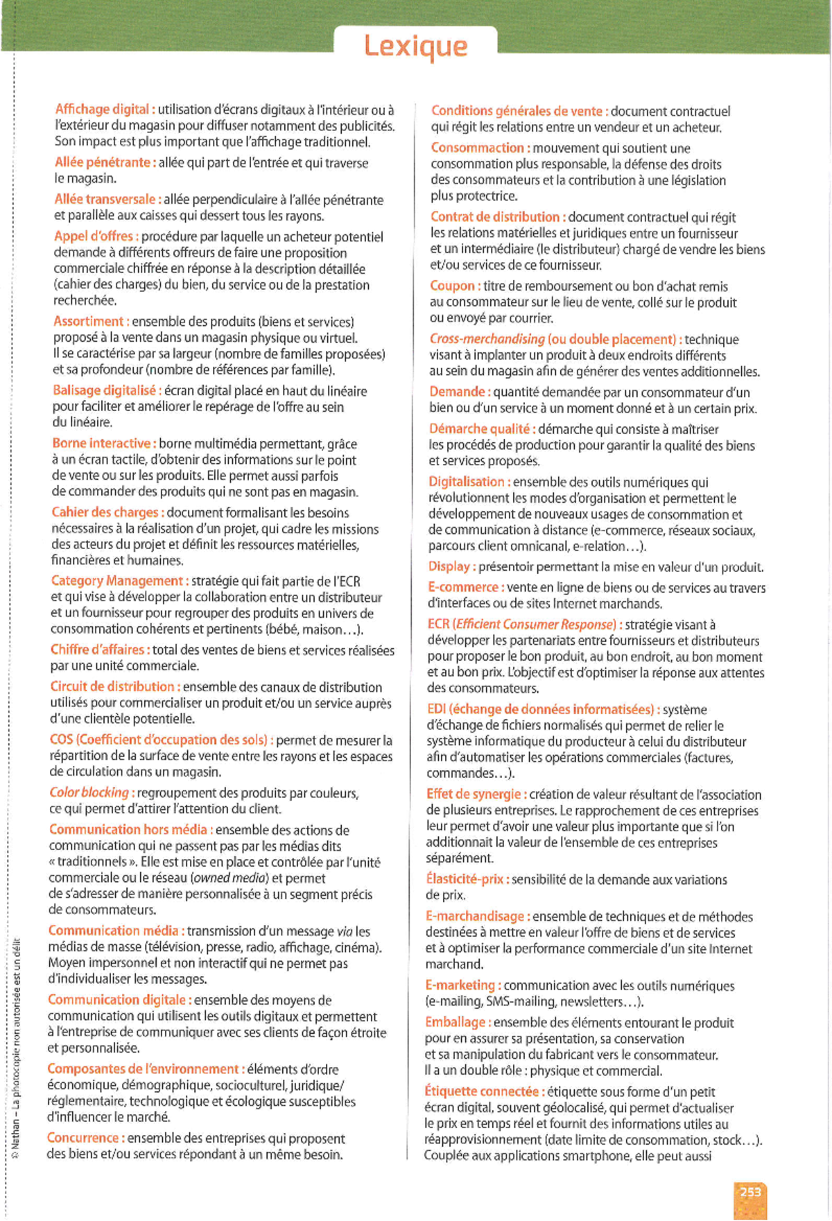 Lexique MCO 1 - TOP - Sciences économiques et sociales - Studocu