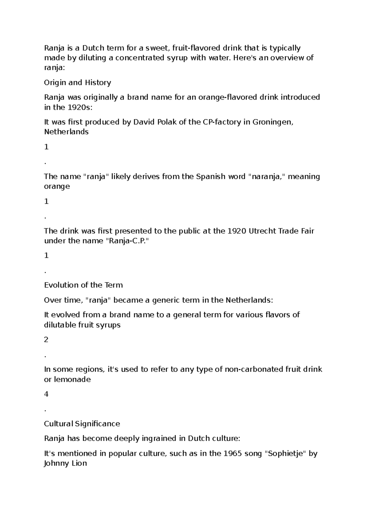 Ranja - Here's an overview of ranja: Origin and History Ranja was ...