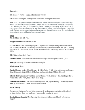 GI SOAP NOTE - SOAP NOTE - GI SOAP Note Michaela Westover BSN RN USU ...