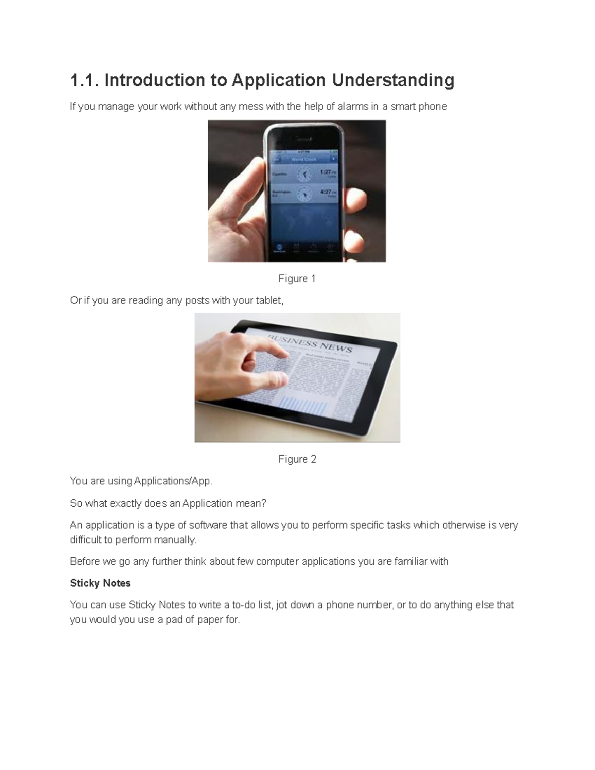 java Notes for student - 1. Introduction to Application Understanding ...