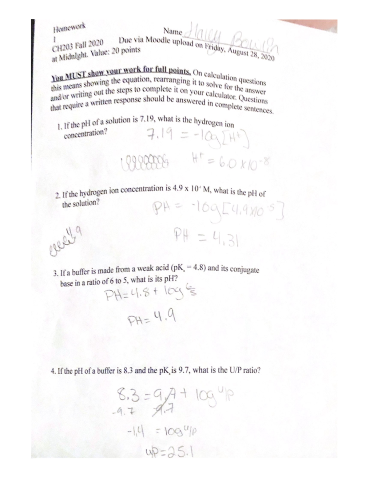 Homework 1 from module - PS 201 - Studocu
