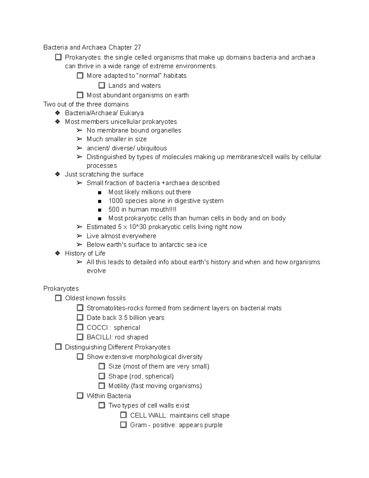 Bacteria and Archaea Chapter 27 - More adapted to “normal” habitats ...
