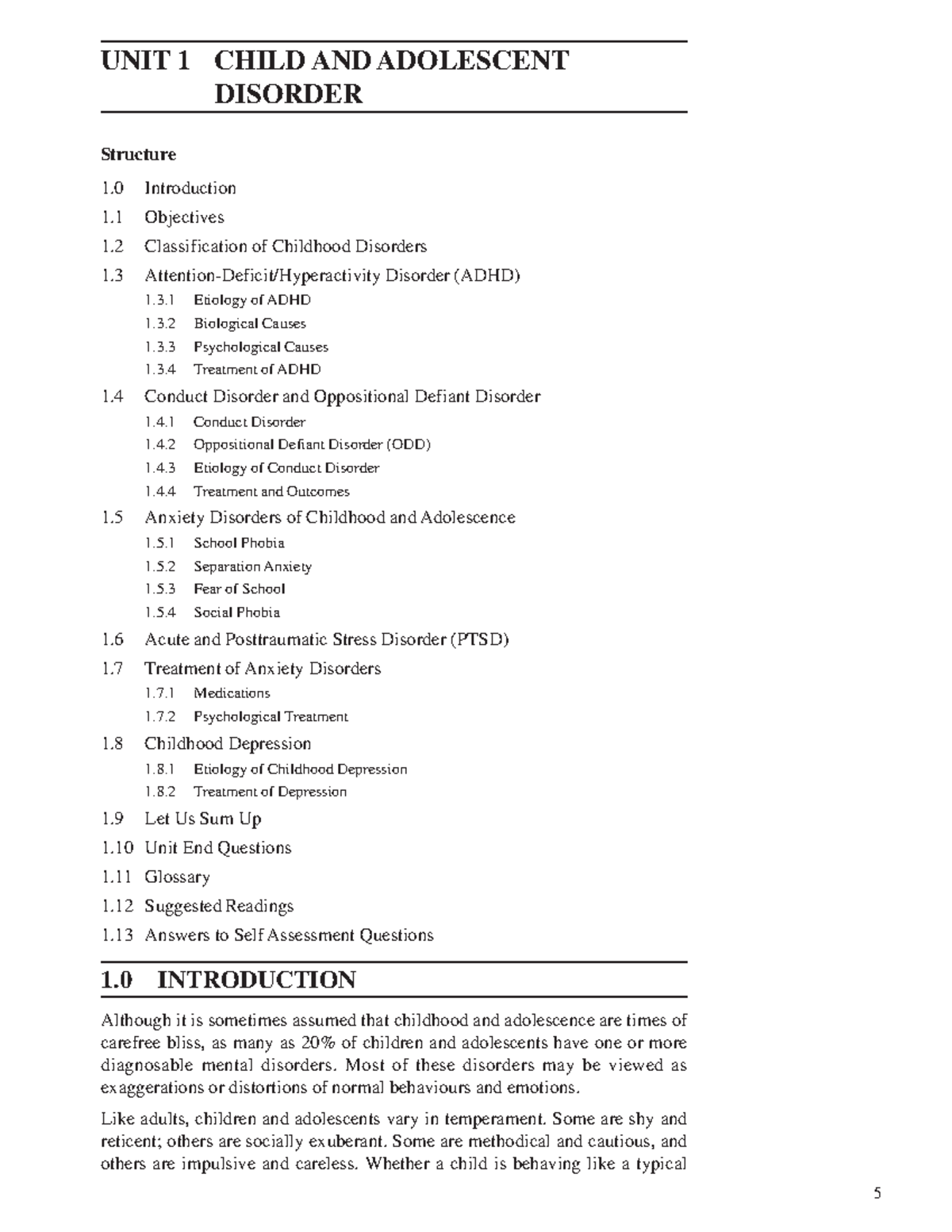 PROJECT FOR PSYCHOLOGY - Child and Adolescent UNIT 1 CHILD AND ...