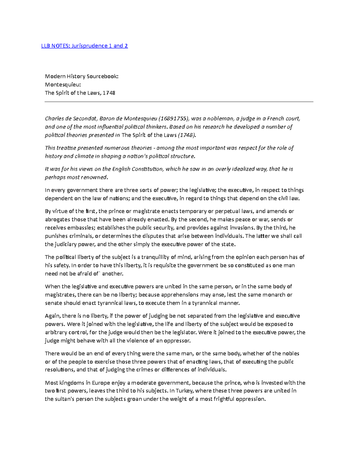 LLB Notes on criminal law - Criminal law I - Studocu