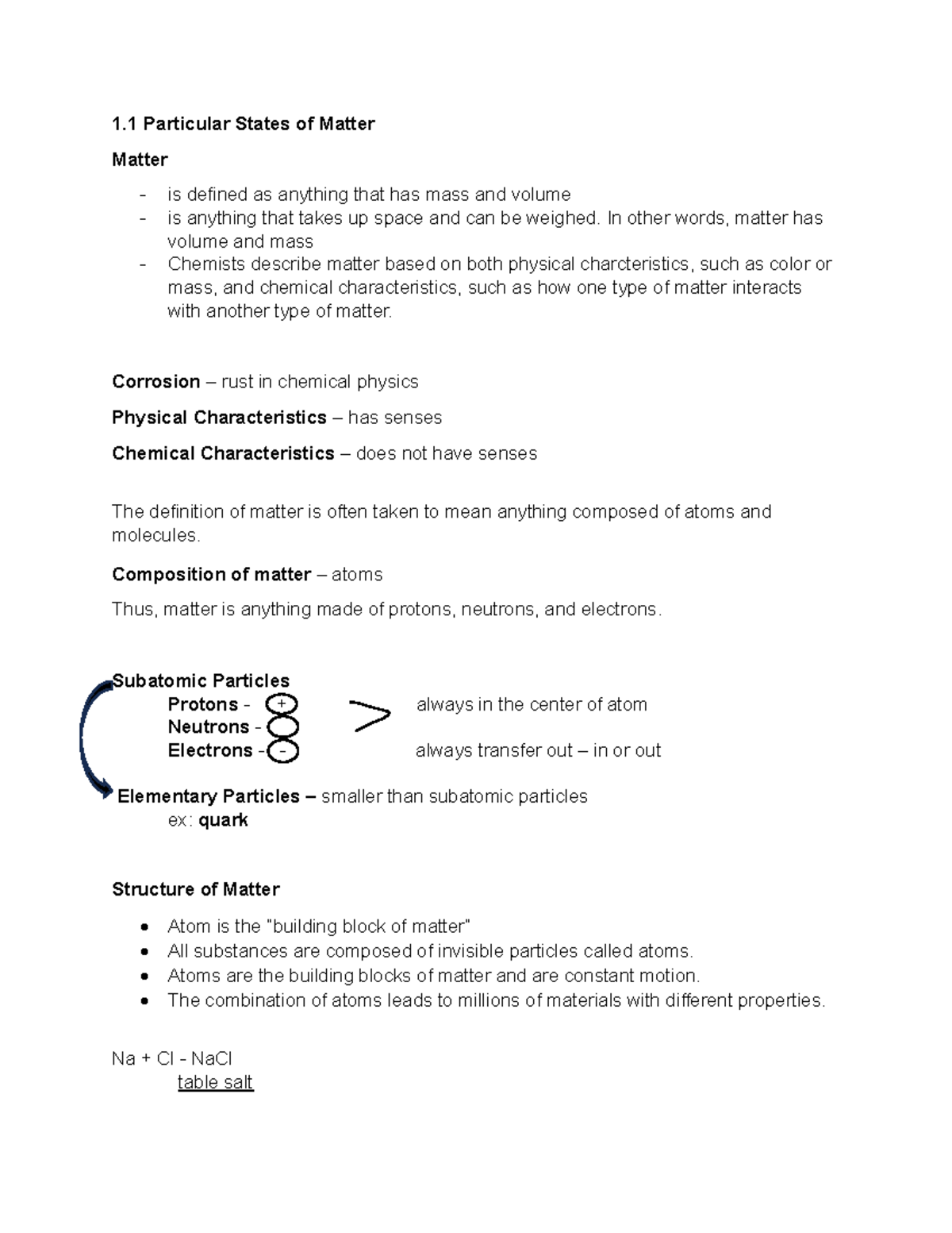 GEN-CHEM - gl knowledge is the key to succes - 1 Particular States of ...
