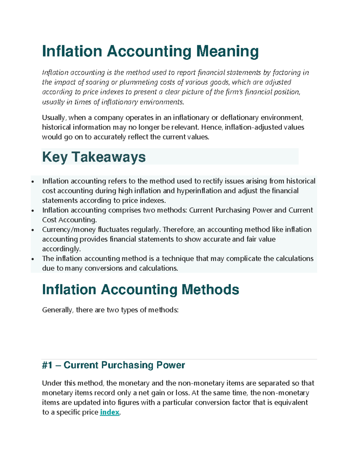 Inflation Accounting Meaning - Inflation Accounting Meaning Inflation ...