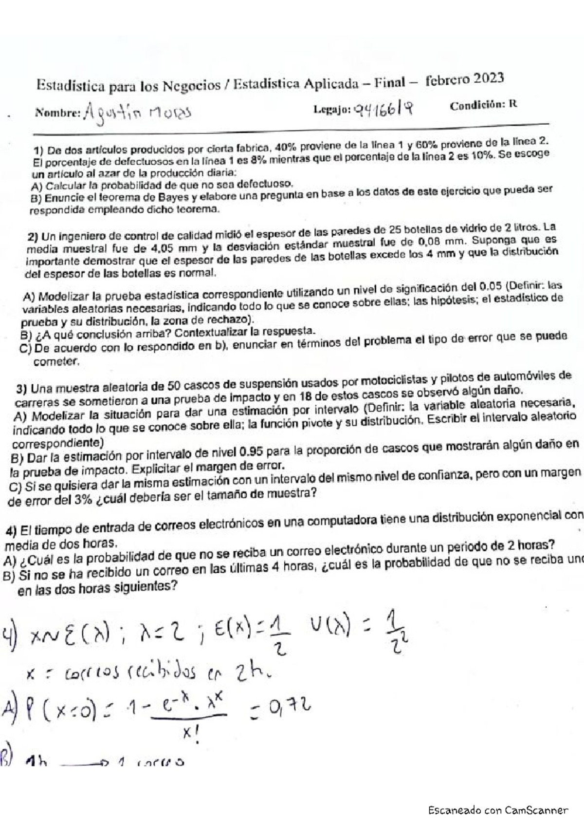 Finales estadistica - mnmnmn - Estadistica Aplicada - Studocu