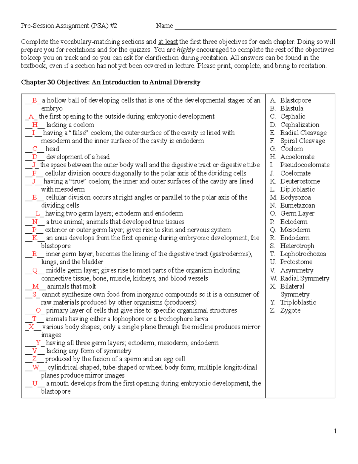 PSA 2 - PSA that are due every week - Pre-Session Assignment (PSA) #2 ...