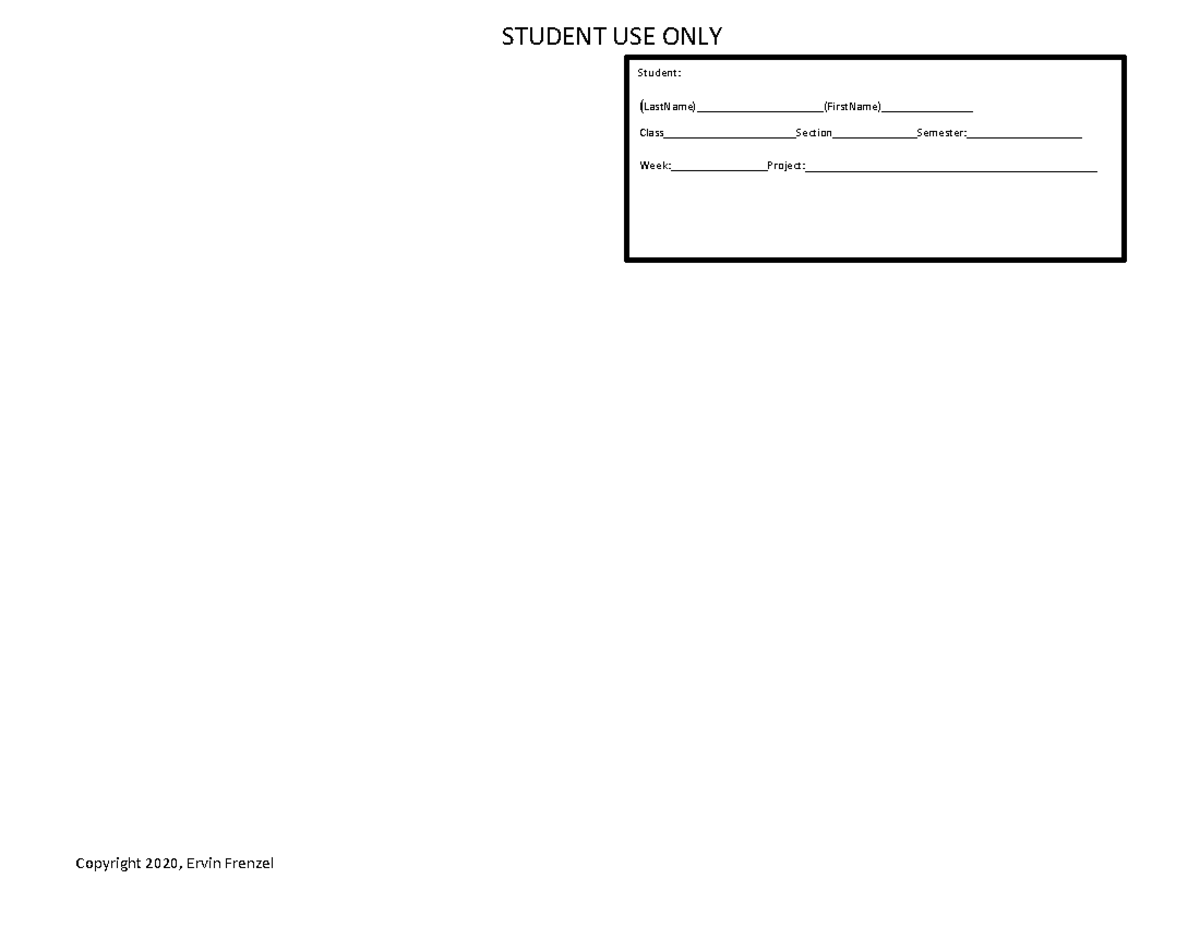 Grid Association Matrix (Fillable) - STUDENT USE ONLY Copyright 2020 ...